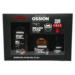 Ossion - Bartpflege-Set - rot (Shampoo + Balsam + &radic;&ntilde;l)