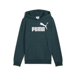 Hoodie Puma "ESS No. 1 Logo Fleece-Hoodie Jungen", Jungen, Gr. 128, grün (grün terrain), Obermaterial: 66% Baumwolle, 34% Polyester; Kapuzenfutter: 100% Baumwolle; Rippe: 97% Baumwolle, 3% Elasthan, normal, Sweatshirts Hoodie