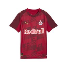 Puma Trikot 'FC Red Bull Salzburg 25/26' Jungen Gr&ouml;&szlig;e 116 gold / burgunder / kirschrot / wei&szlig;