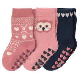 Topomini 3 Paar Baby Stoppersocken frottiert