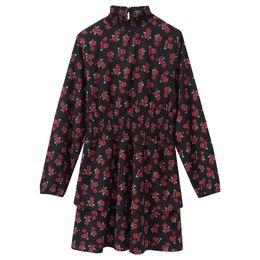 Yigga M&auml;dchen Kleid mit Rosen-Muster