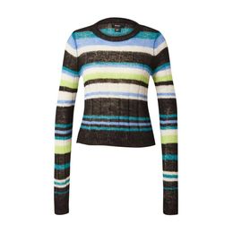 Nasty Gal Pullover Damen Größe L blau / mint / schwarz / weiß