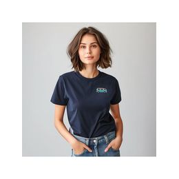 WOOOP Shirt "Blue van" in Dunkelblau - 54% | Gr&ouml;&szlig;e M | Damen-tops