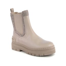 Tommy Hilfiger Shoes Leder-Chelsea-Boots in Beige - 44% | Gr&ouml;&szlig;e 39 | Stiefeletten