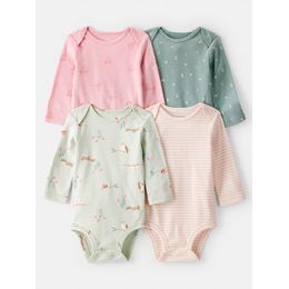 Carter's carter's 4er-Set: Bodys in Rosa/ Grün - 33% | Größe 86 | Baby-bodys