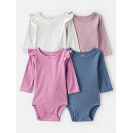 Carter's carter's 4er-Set: Bodys in Grau/ Rosa/ Blau - 29% | Größe 80 | Baby-bodys