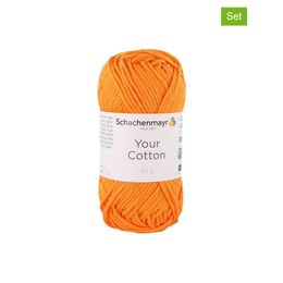 Schachenmayr since 1822 10er-Set: Baumwollgarne ''Your Cotton'' in Orange - 10x 50 g - 20% | Kreativbedarf-diy