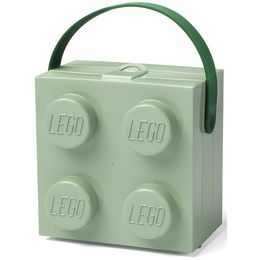 Lego Lunchbox "Brick 4" in Graugr&uuml;n - (B)16,5 x (H)11,6 x (T)17,3 cm - 10% | Aufbewahren-servieren