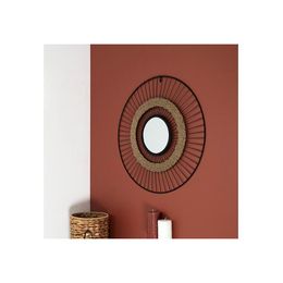Ethnical Life Wandspiegel in Schwarz - Ø 60 cm - 38% | Spiegel