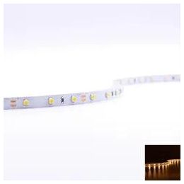 Strip 12V LED Streifen 5M 4,8W/m 60LED/m 8mm - Lichtfarbe: Warmweiß 3000K - Schu...