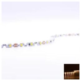ZickZack 12V LED Streifen 5M 8W/m 60LED/m 6mm - Lichtfarbe: Warmweiß 3000K - Sch...