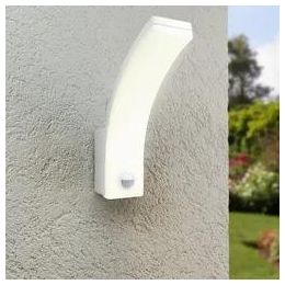 LED Wandleuchte Curve 20W neutralweiß mit Bewegungsmelder - Gehäusefarbe: weiß