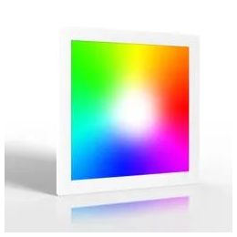 RGB+CCT LED Panel Pro 30x30cm 18W 24V Rahmen wei&szlig;