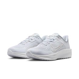 Laufschuh Nike "QUEST 6", Herren, Gr. 41, silber (wei&szlig;, platinum tint, wei&szlig;), Textil, Schuhe Laufschuh