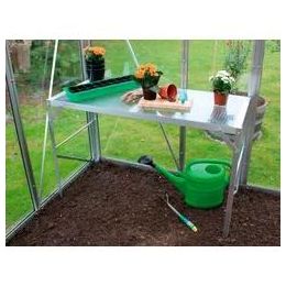 Pflanztisch Vitavia, silber (silberfarben), B:121cm H:76cm T:54cm, Tische, BxTxH: 121x54x76cm