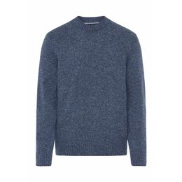 Strickpullover Brax "Style BUDDY", Herren, Gr. L (52), blau, Strick, 70% Wolle, 30% Polyamid, Pullover