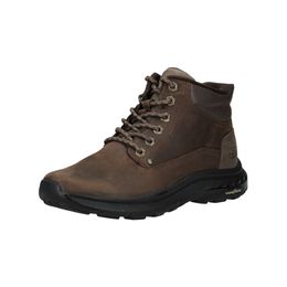 Schn&uuml;rstiefelette Skechers "Skechers Stiefelette Leder", Damen, Gr. 43, braun, Leder, Schuhe Schn&uuml;rstiefelette