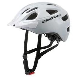 Fahrradhelm Cratoni "City C-SWIFT" Gr. 53, wei&szlig; (wei&szlig; glanz), Helme, 53/59 Kopfumfang: 53cm - 59cm