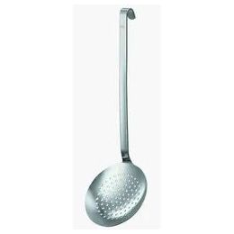 Rösle Schaumlöffel RÖSLE, silber (edelstahlfarben), B:12cm Ø:12cm, Edelstahl 18/10, Kochlöffel, Abseihlöffel mit Hakengriff, Edelstahl 18/10, spülmaschinengeeignet