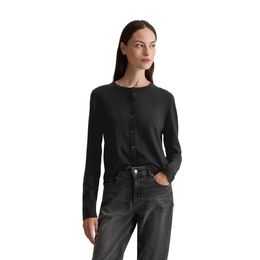 Marc O'Polo MARC O'POLO Damen Cardigan "aus Schurwolle-Viskose-Mix"schwarz, Gr. XL, unifarben, Obermaterial: 50% Schurwolle, 33% Viskose, 17% Polyamid,