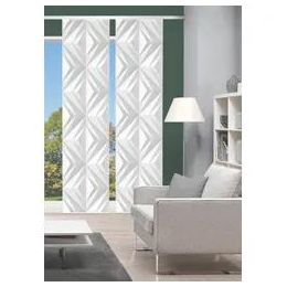 Schiebegardine Vision S "FRESKO", grau, B:60cm H:260cm, Polyester, Gardinen, DIGITALDRUCK