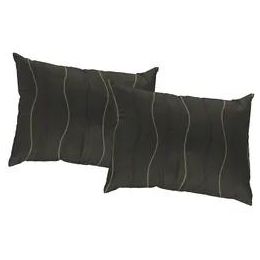 Dekokissen WIRTH "Sepino" Gr. 2, braun (braun, gemustert), B:50cm L:50cm, Baumwolle, Polyester, Dekokissen_Sitzkissen_Kissenh&uuml;llen, Kissenh&uuml;lle ohne F&uuml;llung, 2 St&uuml;ck