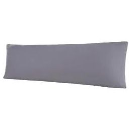 Kissenbezug bellana "Mako-Jersey", grau, B:40cm L:140cm, Jersey, Obermaterial: 100% Baumwolle, Kissenbez&uuml;ge, Kissenbezug, f&uuml;r Seitenschl&auml;ferkissen