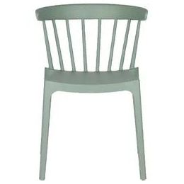 Esszimmerstuhl Woood "BLISS", grün (jade grün), B:52cm H:75cm T:53cm, Kunststoff, Stühle, geeignet für den Innen- und Außenbereich, H 75 cm x B 52 cm