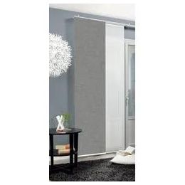 Schiebegardine Home Wohnideen "PIVE" Gr. 1, grau, B:60cm H:245cm, Polyester, Gardinen, Schiebegardine PIVE digitalbedruckt