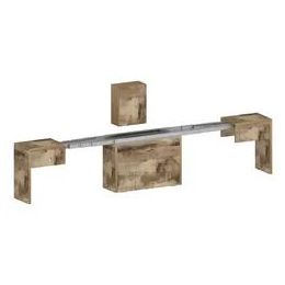 Sitzbank Inosign "Praktika, Sitzbank, Bank", braun (ahorn matt), B:290cm H:45cm T:25cm, FSC-zertifizierter Holzwerkstoff, Sitzbänke, mit Auszugsfunktion, ausziehbar von 66 auf 290 cm