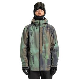 Snowboardjacke Quiksilver "Muldrow 20K", Herren, Gr. M, bloomfade schwarz ivy, 55% Polyester, 45% Polyester, Jacken