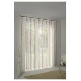 Vorhang WIRTH "Nicole" Gr. 13, gold (goldfarben), B:300cm H:225cm, Polyester, Gardinen, Store