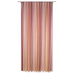Gardine WIRTH "Eloise" Gr. 12, rot, B:750cm H:175cm, Polyester, Gardinen, Store