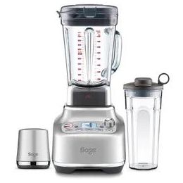 Sage Standmixer "the Super Q, SBL920BSS2", silber (edelstahlfarben), B:20,8cm H:46cm T:26,9cm, Zerkleinerer, mit Kochfunktion