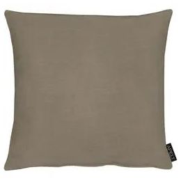 Dekokissen Apelt "Apart" Gr. 2, braun (braun, unifarben), B:49cm L:49cm, Polyester, Dekokissen_Sitzkissen_Kissenh&uuml;llen, ohne F&uuml;llung