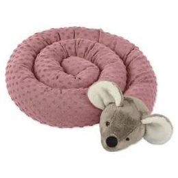 Bettnestchen Sterntaler "Nestchenschlange Mabel", rosa, Obermaterial: 100% Polyester. Obermaterial 2: 70% Baumwolle, 30% Polyester, Bettnestchen