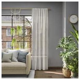Neutex for you! Vorhang NEUTEX FOR YOU "Libre-ECO" Gr. 1, braun (leder), B:142cm H:245cm, Jacquard, Polyester, Gardinen
