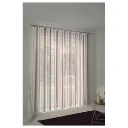 Vorhang WIRTH "Nicole" Gr. 10, orange (terra), B:450cm H:175cm, Polyester, Gardinen, Store