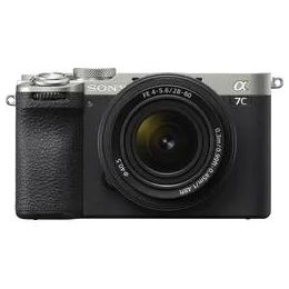 Sony Systemkamera "Alpha 7C II", schwarz (silber, schwarz), B:12,4cm H:7,11cm T:6,34cm, Fotokameras