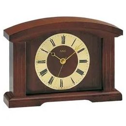Funktischuhr AMS "F5138/1", braun (nussbaumfarben), Tischuhren, Wohnzimmer, Esszimmer, Holz,Made in Germany