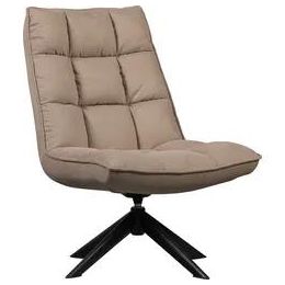 Drehsessel Woood "Jouke", beige (sand), B:70cm H:97cm T:85cm, Sessel, in jede Richtung drehbar, H 90 cm x B 70 cm
