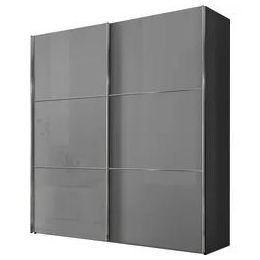 Schwebetürenschrank STAUD "Includo Glas, Made in Germany", grau (hellgrauglas), B:167cm H:222cm T:68cm, Holzwerkstoff, Schränke