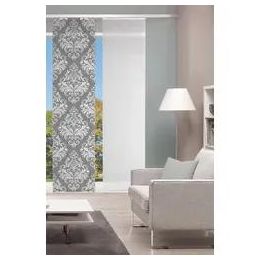 Schiebegardine Vision S "ORNAMI" Gr. 1, grau, B:60cm H:260cm, Polyester, Gardinen, HxB: 260x60, Schiebevorhang Bambus-Optik Digitaldruck