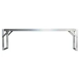 Tischelement Vitavia, silber (silberfarben), B:121cm H:39cm T:28cm, Tische