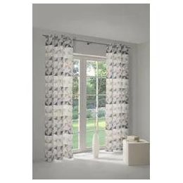 Vorhang WIRTH "Berlare" Gr. 4, braun, B:132cm H:245cm, Jacquard, Baumwolle, Polyester, Gardinen