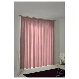 Vorhang WIRTH "Trondheim 234 g/m2" Gr. 14, rosa, B:270cm H:225cm, Chenille, Polyacryl, Gardinen
