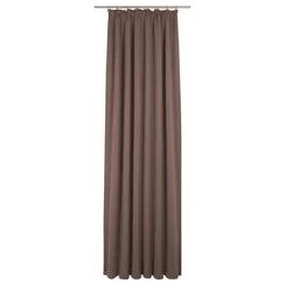 Vorhang WIRTH "Torbole" Gr. 5, orange (terrakotta), B:132cm H:245cm, Jacquard, Baumwolle, Polyester, Gardinen