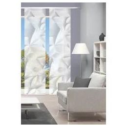 Schiebegardine Vision "FLYNN" Gr. 1, grau, B:60cm H:260cm, Polyester, Gardinen, SET,SCHIEBEVORHANG,BAMBUS,DIGITALDRUCK