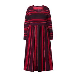 Ulla Popken Kleid Damen Gr&ouml;&szlig;e 46/48 bordeaux / weinrot / rubinrot Winterkleid