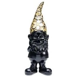 Dekofigur KARE DESIGN "Deko Figur Zwerg Meditation", gold (goldfarben), B:18cm H:61cm T:22cm, Polyresin, Dekofiguren
